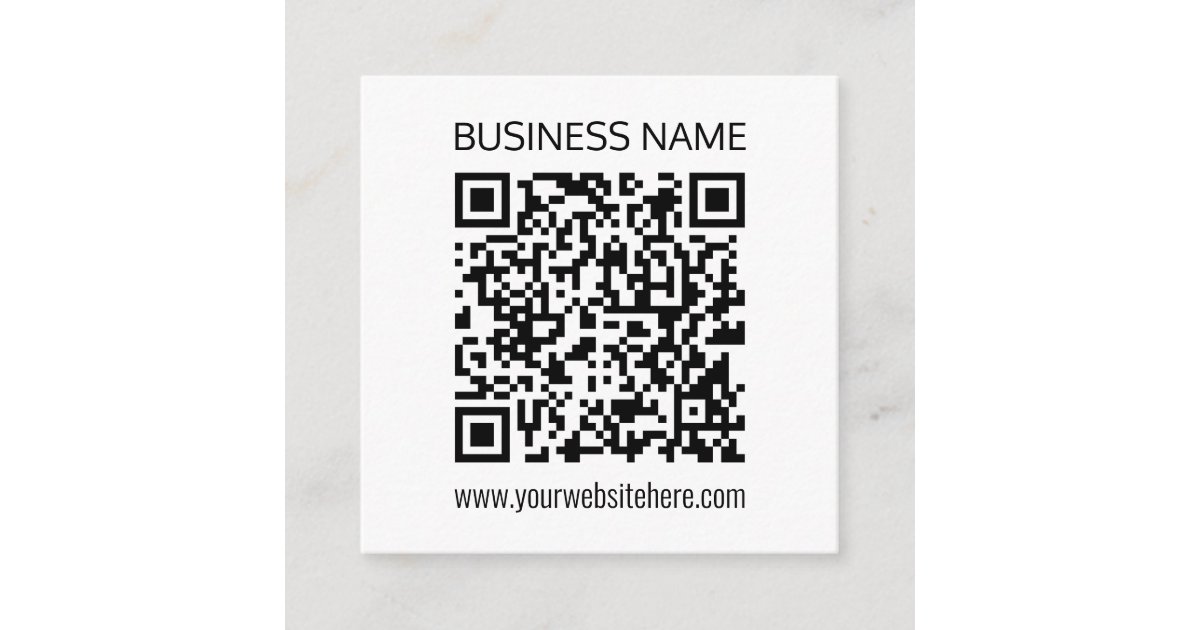 Make a Business QR Code Instantly & Editable Text Enclosure Card | Zazzle
