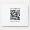 Make a Business QR Code Instantly & Editable Text Mouse Pad | Zazzle