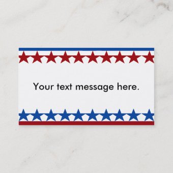 Make a Campaign Template Business Card | Zazzle