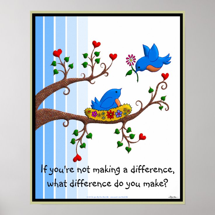 Make A Difference Poster | Zazzle