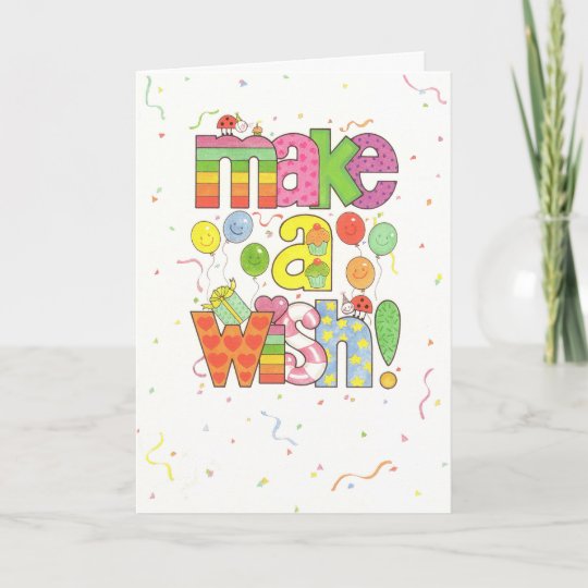 Make A Wish Card | Zazzle.com