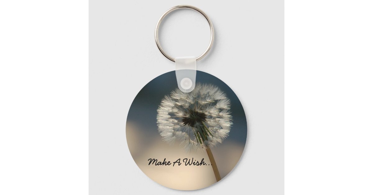 Make A Wish Keychain | Zazzle