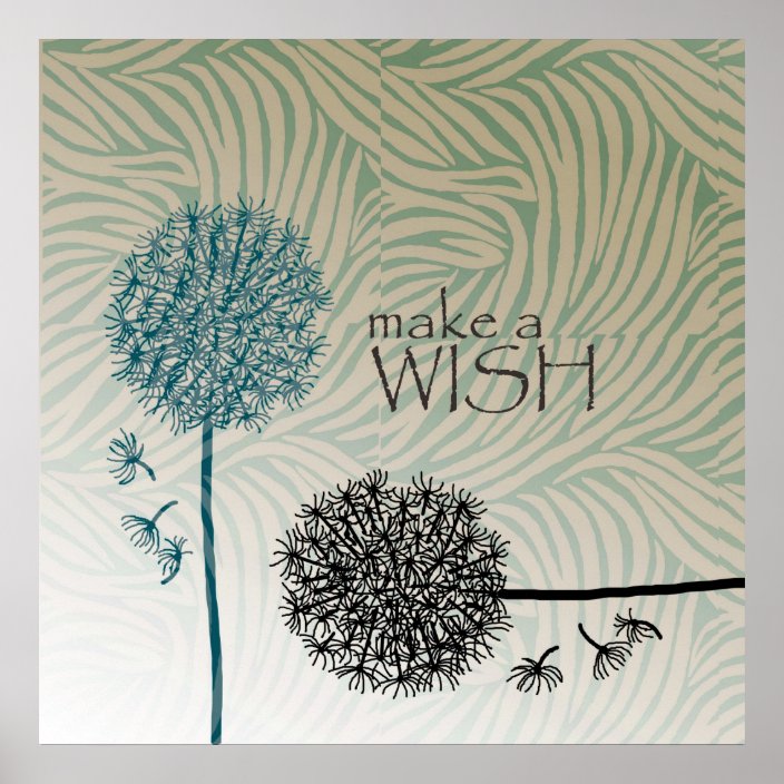 Make A Wish Poster | Zazzle.com
