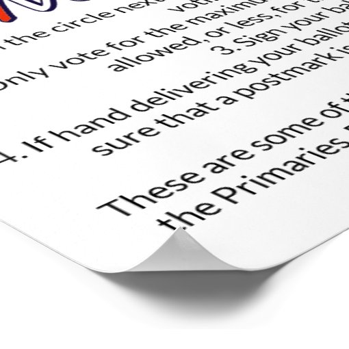 Make All Votes Count with Election Tips Posters | Zazzle