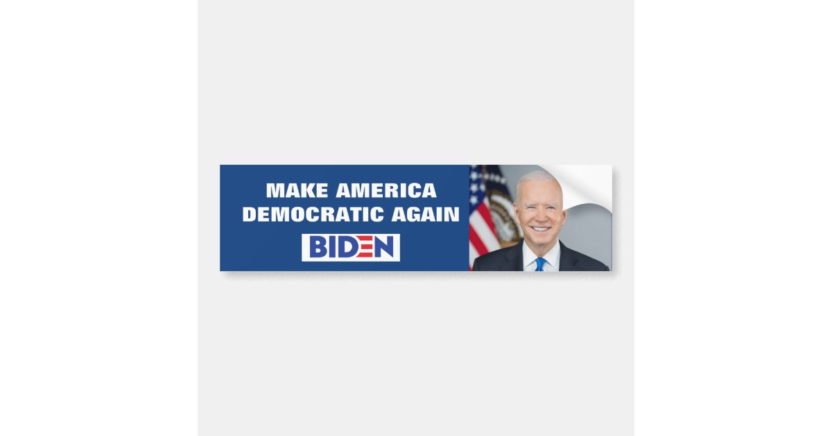 MAKE AMERICA DEMOCRATIC AGAIN BUMPER STICKER | Zazzle