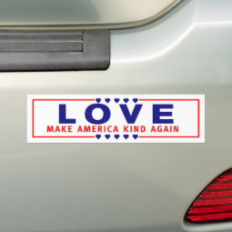 Make America Kind Again Bumper Sticker | Zazzle