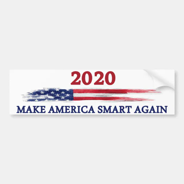Make America Smart Again Bumper Sticker | Zazzle