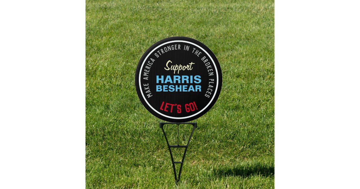 Make America Stronger HARRIS BESHEAR 2024 Yard Sign | Zazzle