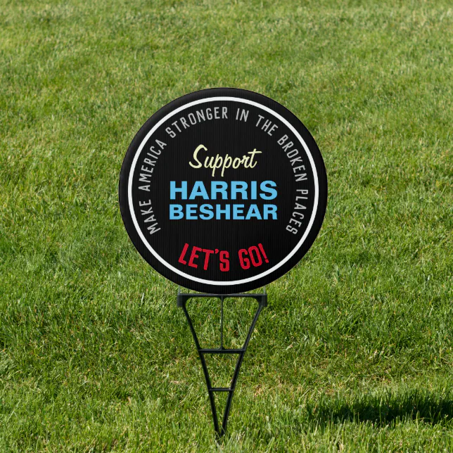 Make America Stronger HARRIS BESHEAR 2024 Yard Sign | Zazzle