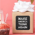 MAKE AMERICA THINK AGAIN Social Justice Stickers | Zazzle