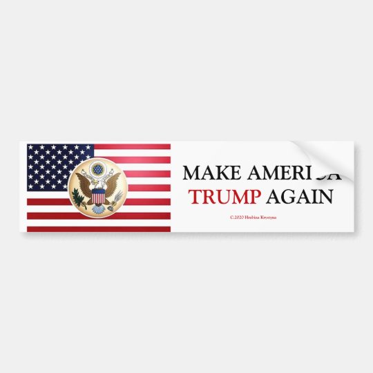 MAKE AMERICA TRUMP AGAIN BUMPER STICKER | Zazzle.com