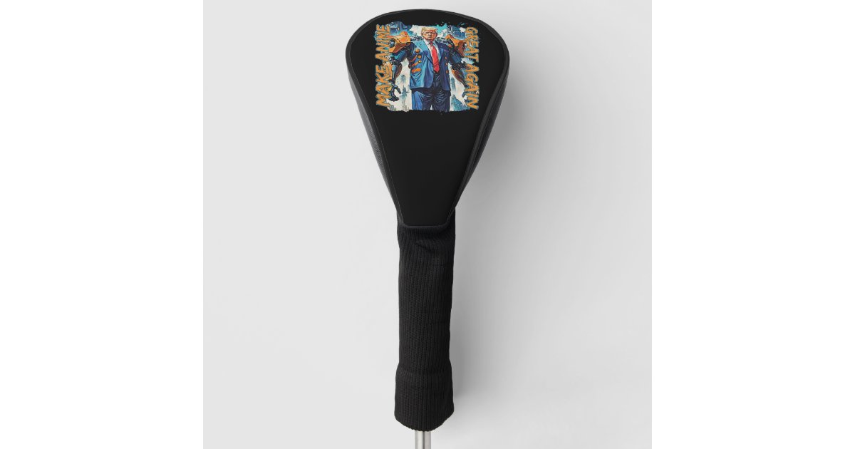 Make Anime Great Again - Mecha Trump Golf Head Cover | Zazzle