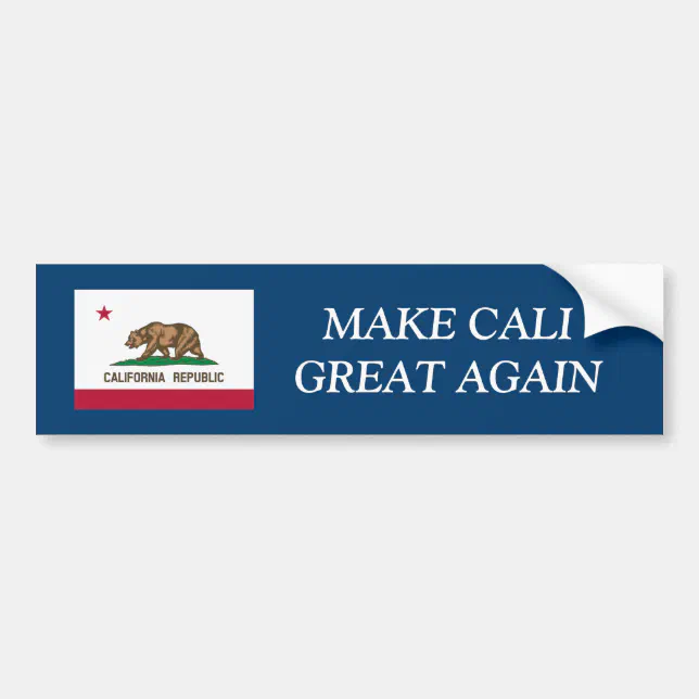 MAKE CALIFORNIA GREAT AGAIN funny bumper stickers | Zazzle