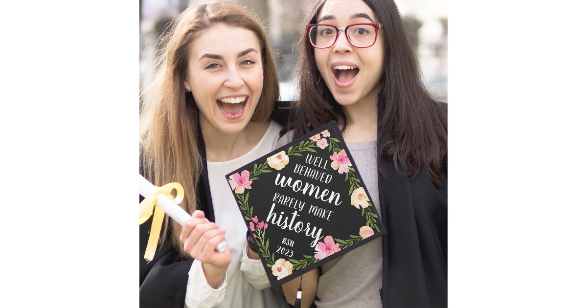 Make History | Custom Class Year Graduation Cap Topper | Zazzle