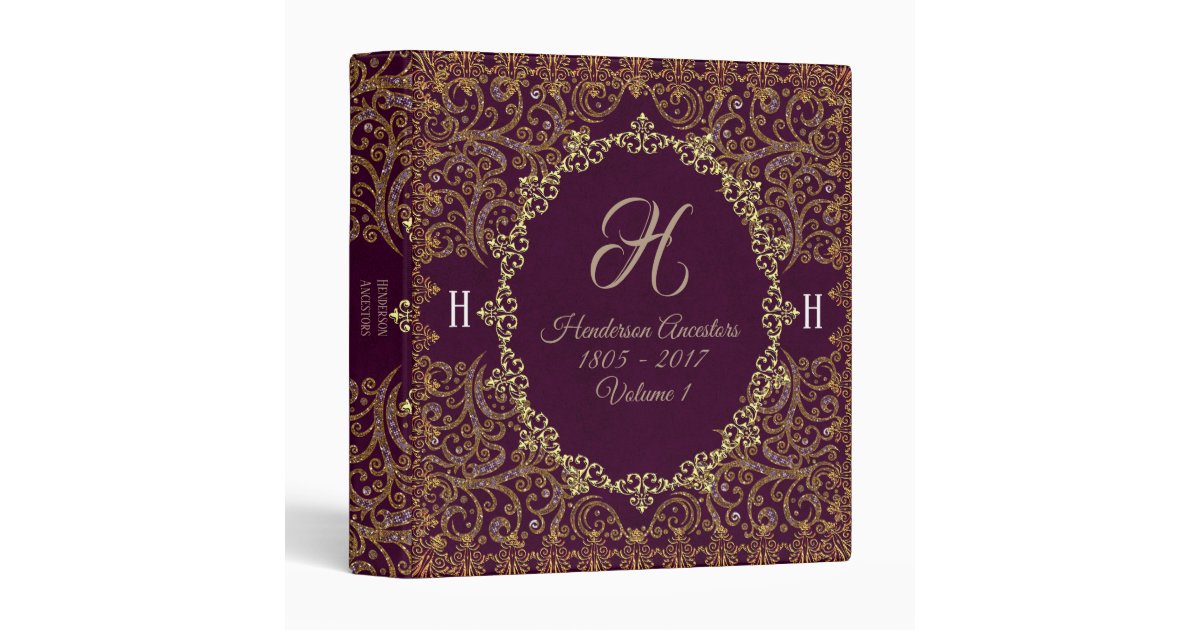 Make History Monogram Genealogy Binder | Zazzle