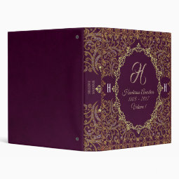 Make History Monogram Genealogy Binder | Zazzle