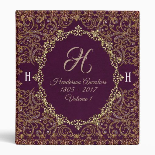 Make History Monogram Genealogy Binder | Zazzle
