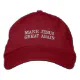 MAKE JESUS GREAT AGAIN EMBROIDERED BASEBALL CAP | Zazzle