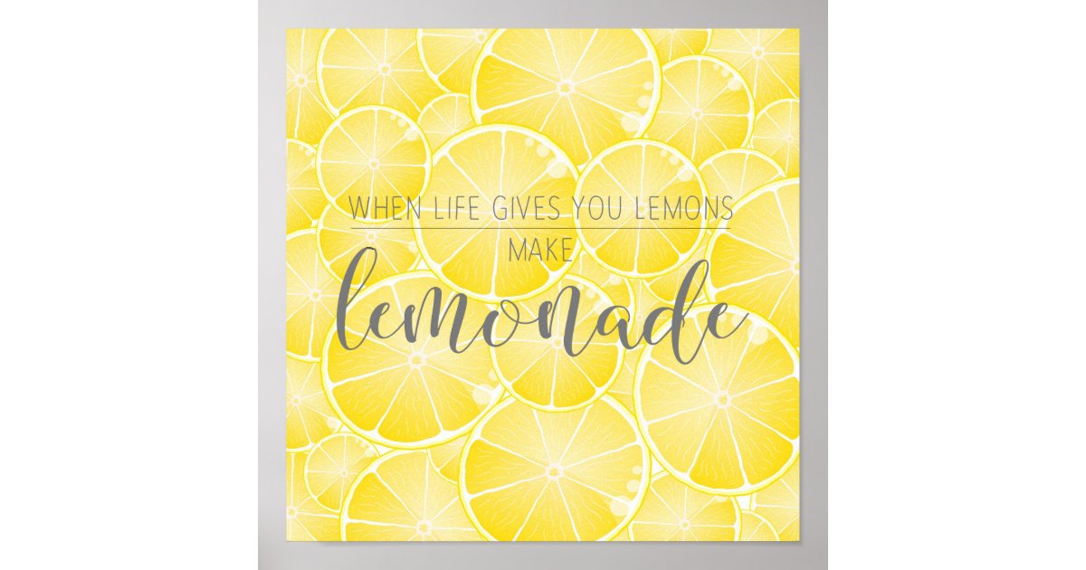 Make Lemonade Poster | Zazzle