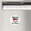 Make Love Not Lutefisk Funny Scandinavian Magnet | Zazzle