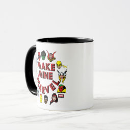 "Make Mine Marvel" Hero Graphic Mug | Zazzle
