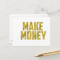 Make Money Postcard | Zazzle
