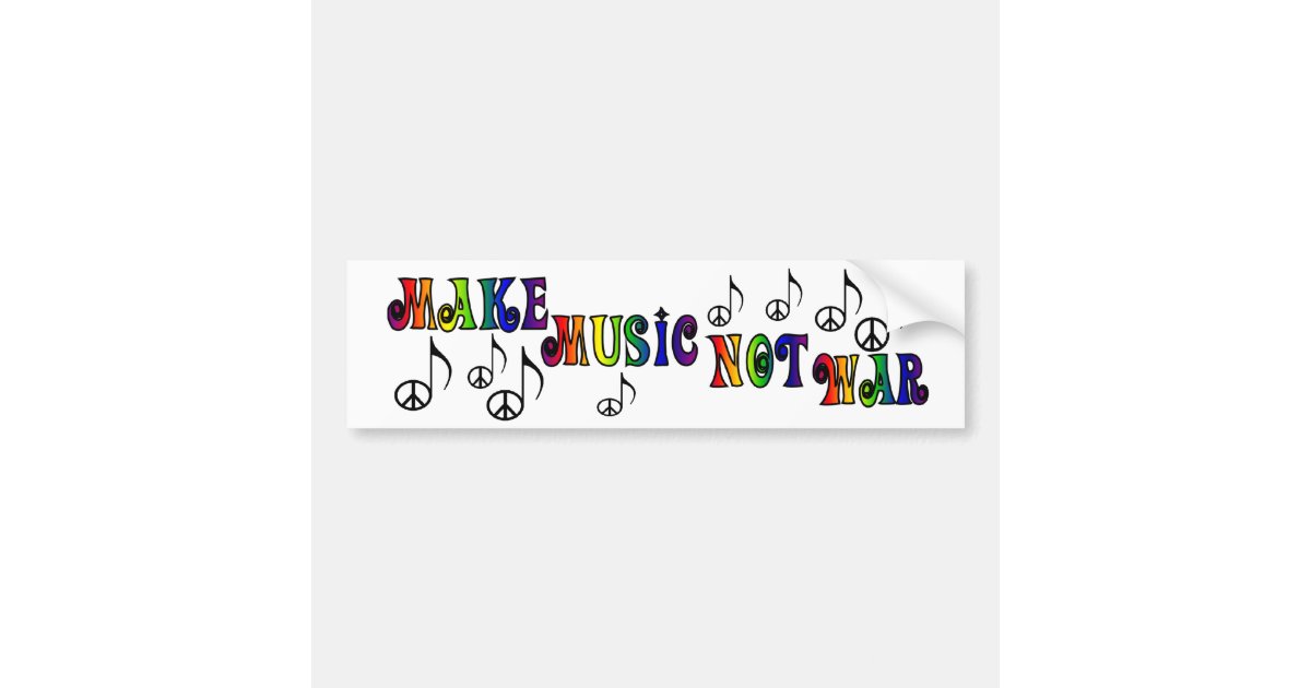 Make Music bumper sticker | Zazzle