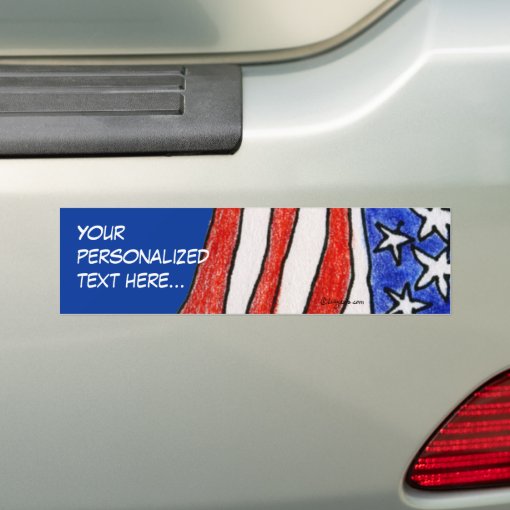 Make My Own Patriotic Bumper Sticker | Zazzle