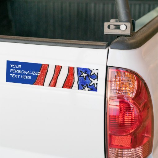 Make My Own Patriotic Bumper Sticker | Zazzle
