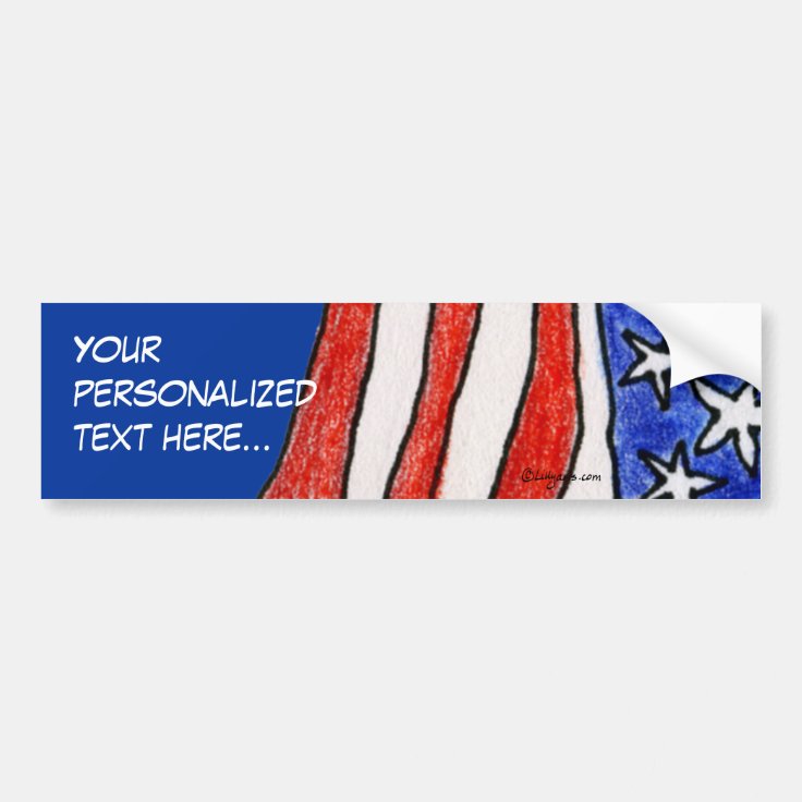 Make My Own Patriotic Bumper Sticker | Zazzle