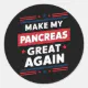 Make My Pancreas Great Again Diabetes Awareness Classic Round Sticker ...
