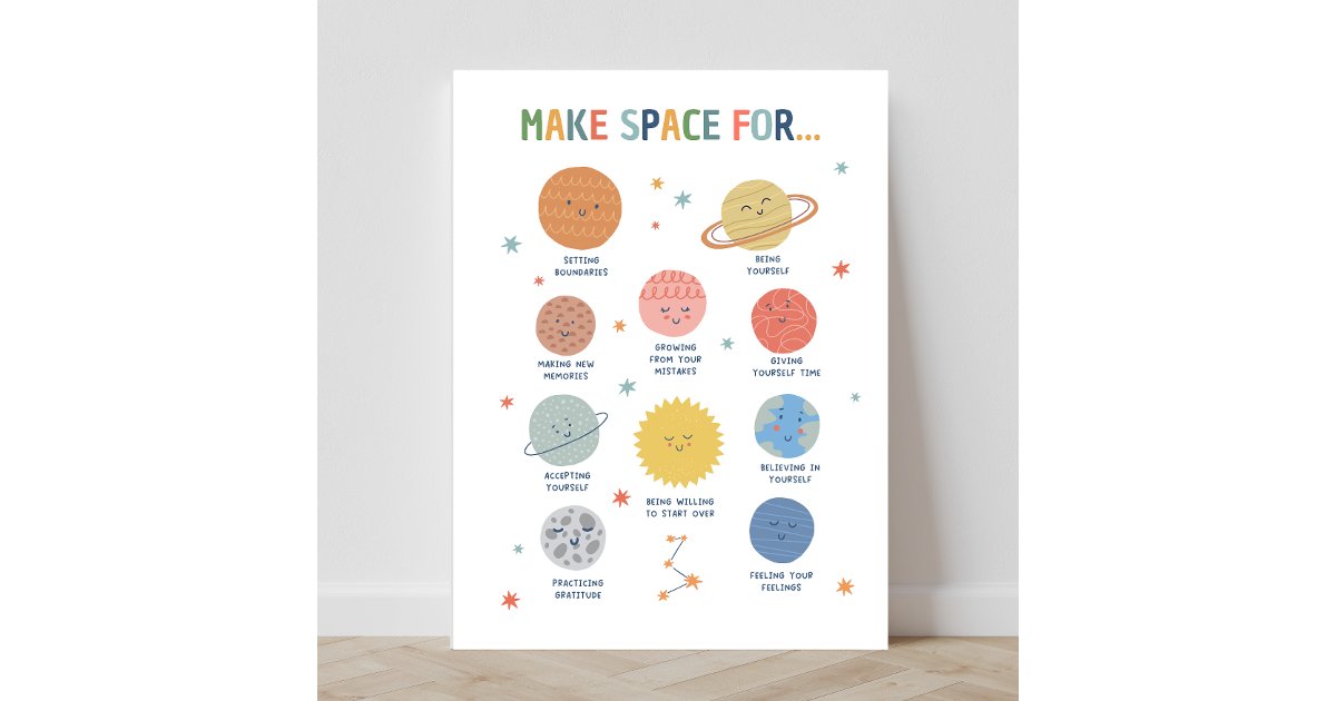 Make Space For 18X24 Classroom Poster | Zazzle