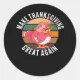 Make Thanksgiving Great Again Trumpkin – Hallowee Classic Round Sticker ...