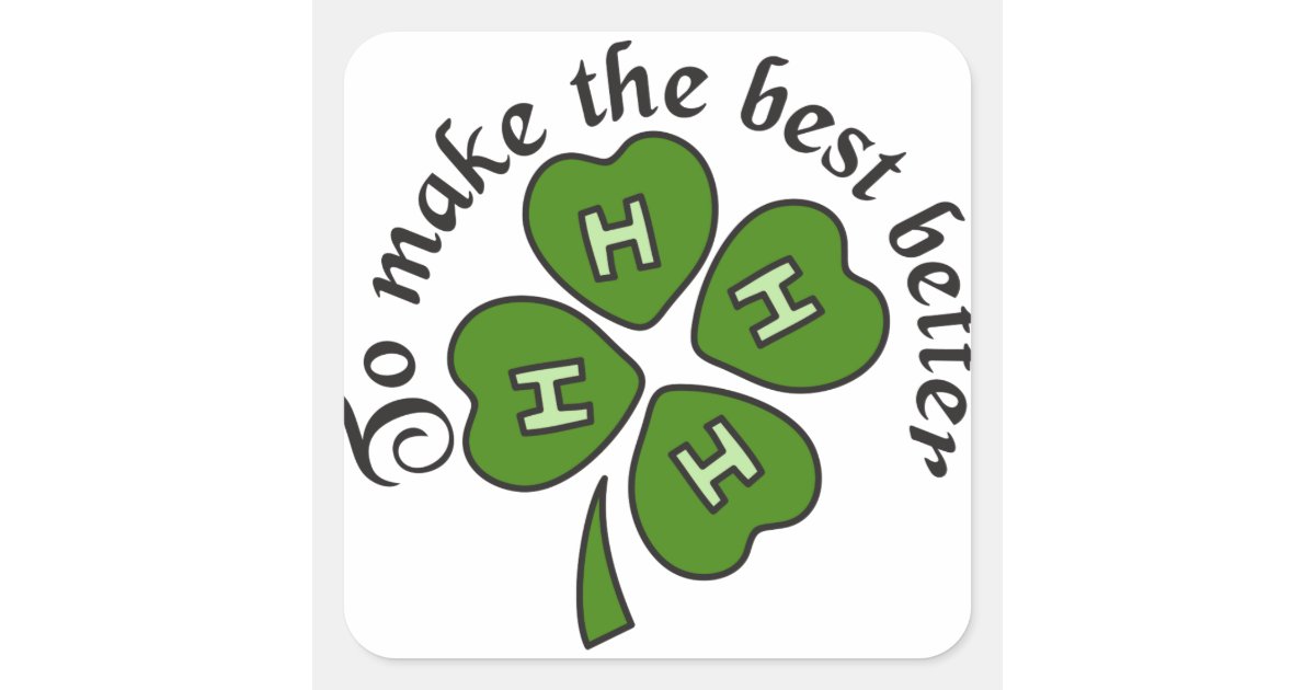 Make The Best Better Square Sticker | Zazzle