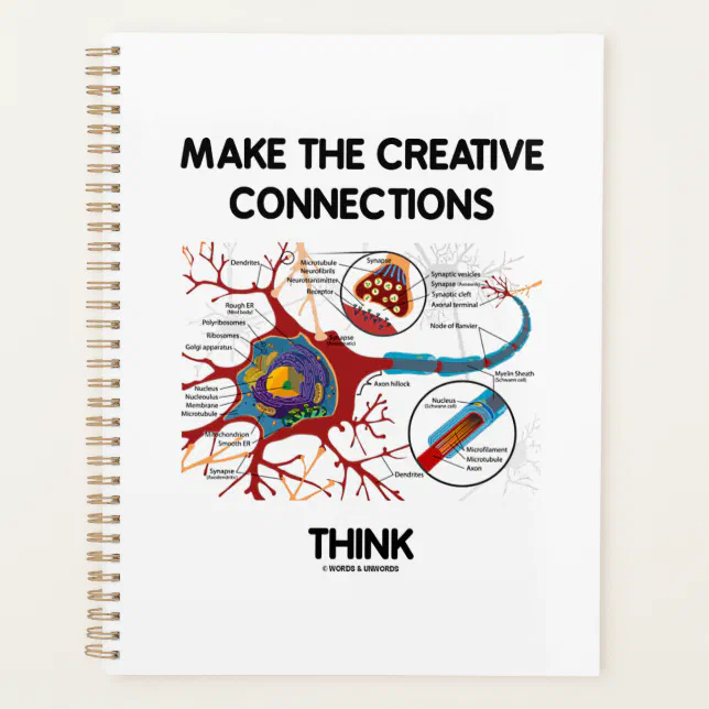 Make The Creative Connections Think Neuron Synapse Planner | Zazzle