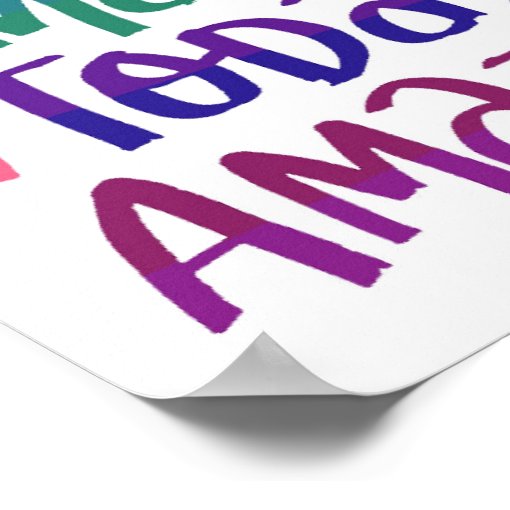 Make Today Amazing - postivity poster | Zazzle