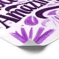 Make Today Amazing: Purple Motivational Art Poster | Zazzle