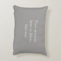 Make Today Count Shades of Gray Sefira Reminder Accent Pillow | Zazzle