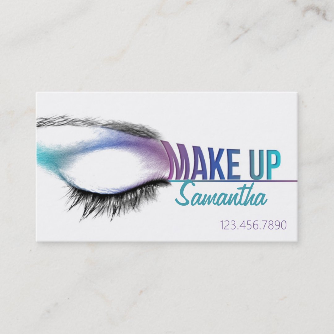 Make up artist business card Makeup artist | Zazzle