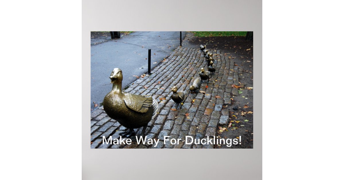 Make Way for Ducklings! Poster | Zazzle