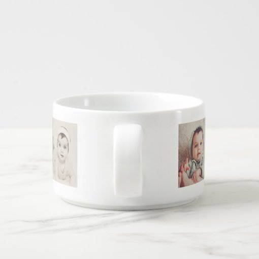 Make Your Own 6 Photo Personalized Bowl | Zazzle