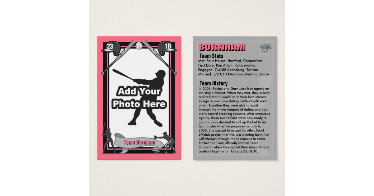 Make Your Own Baseball Card Zazzle Make Your Own Baseball Card Zazzle