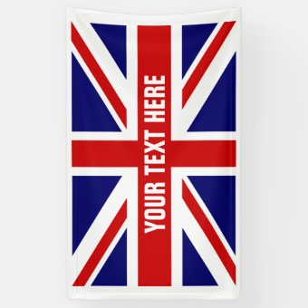 Make your own British Union Jack flag banner sign | Zazzle