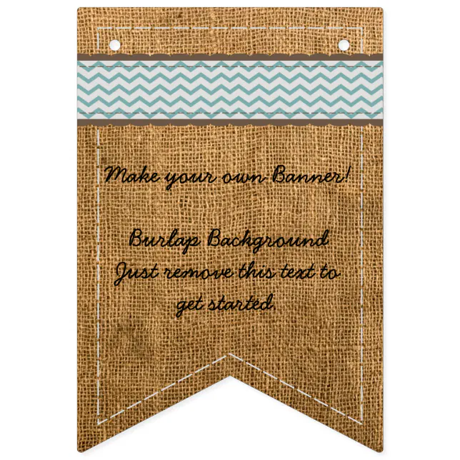 Make Your Own Burlap Banner Background Chevron | Zazzle
