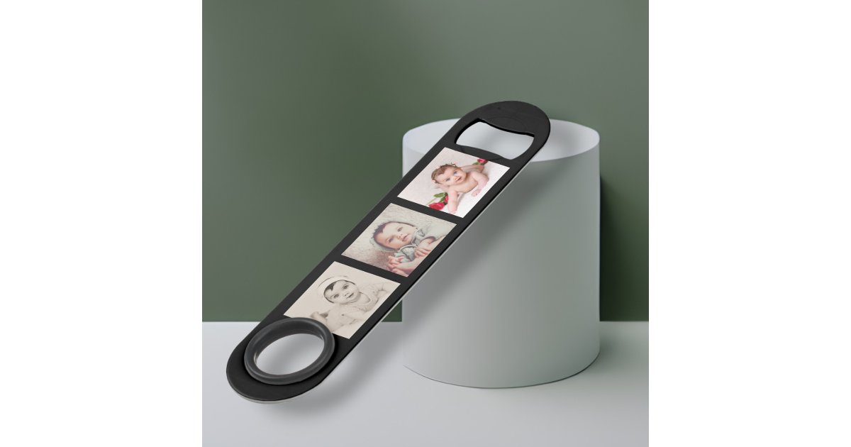 Make Your Own Custom 6 Photo Personalized Bar Key | Zazzle