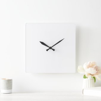 Make Your Own Custom Large Square Wall Clocks | Zazzle
