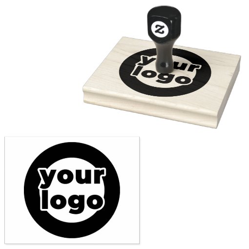 Make Your Own Custom Logo | Business Logo Rubber Stamp | Zazzle
