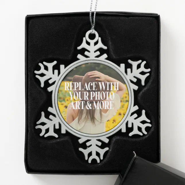 Make your own custom made personalized snowflake pewter christmas ...