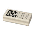 Make Your Own Custom QR Code Promotional Rubber Stamp | Zazzle