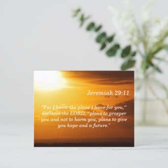 Make Your Own Custom Sunset Scripture Memory Card | Zazzle